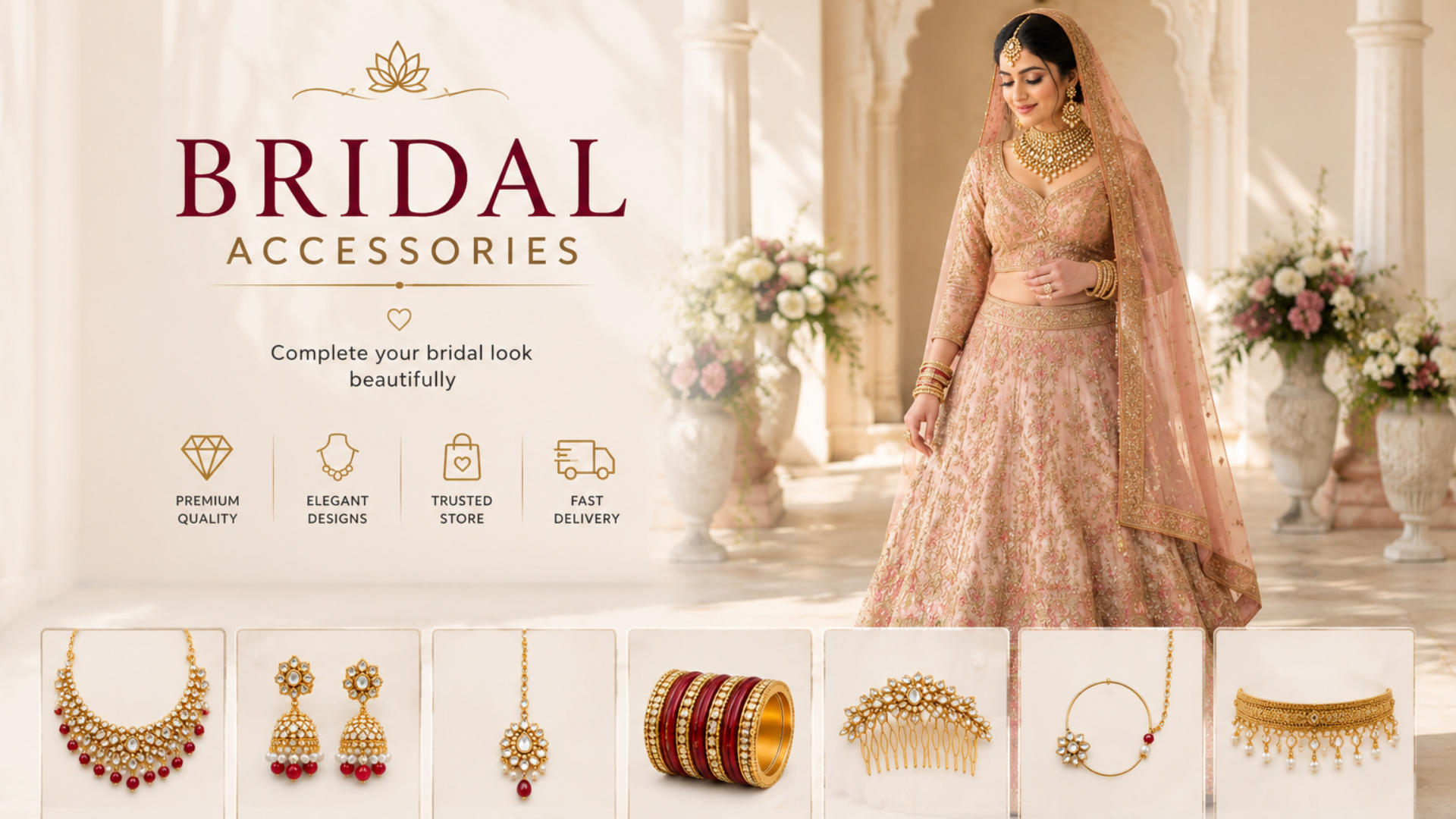 Best Bridal Accessories Available Online In India – Om Sons Bridal Store