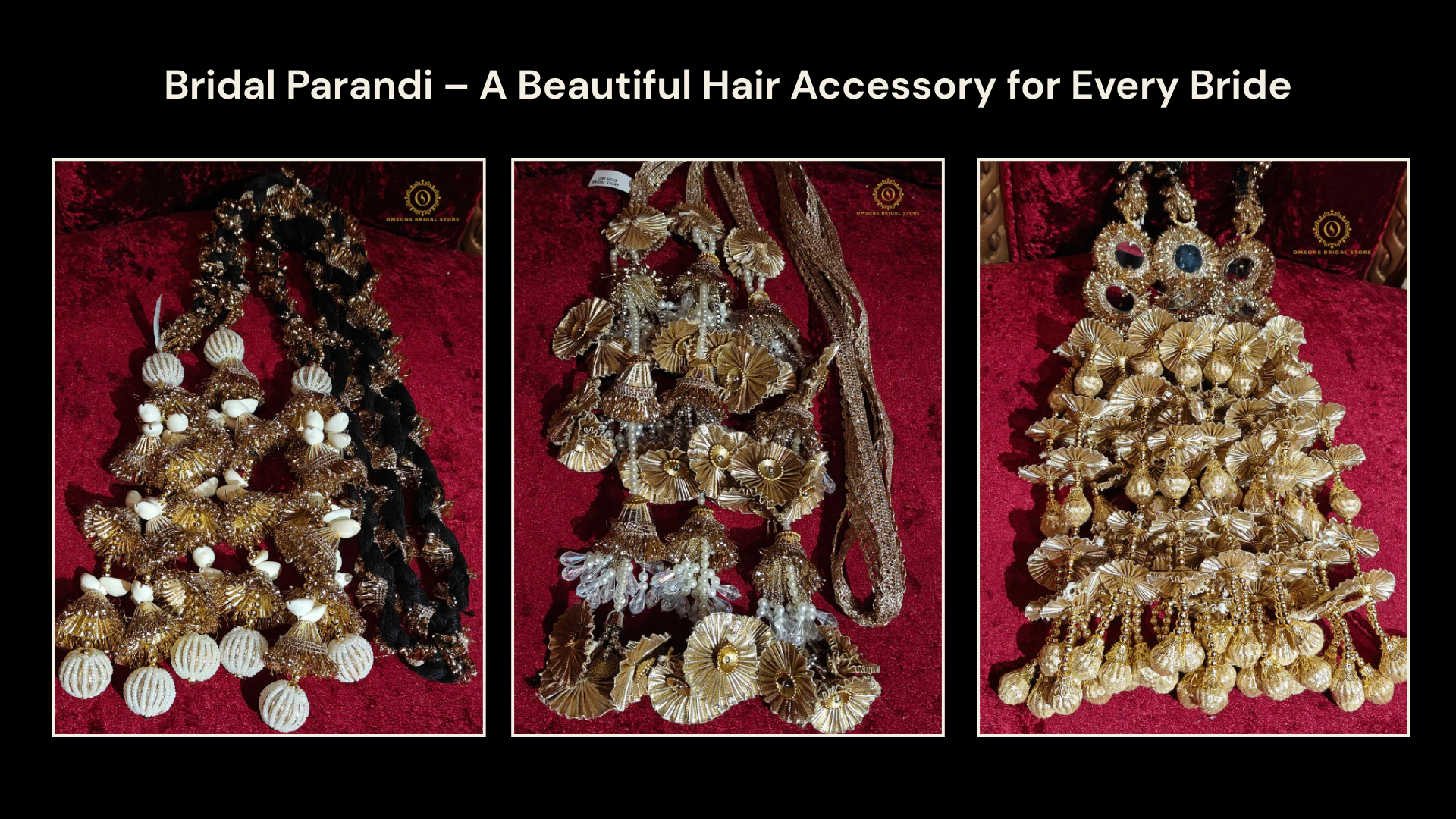 Bridal Parandi – A Beautiful Hair Accessory for Every Bride – Om Sons ...